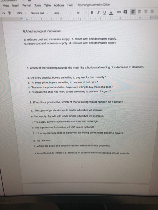 Solved View Insert Format Tools Table Add-ons Help All | Chegg.com
