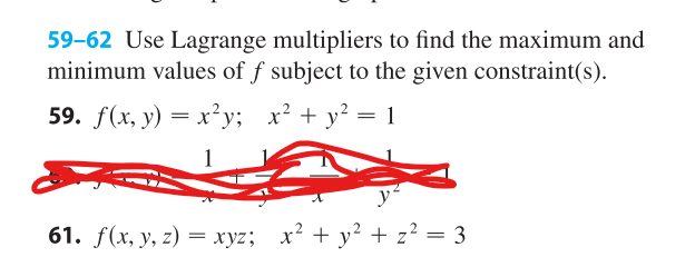 [Solved]: 59-62 Use Lagrange multipliers to find the maxim
