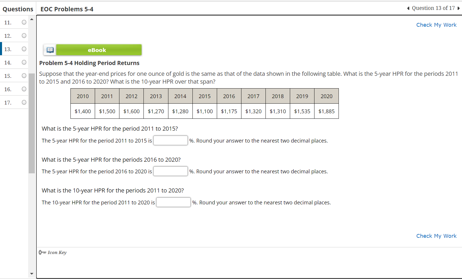 Solved Problem 5-4 Holding Perlod Returns Suppose that the | Chegg.com