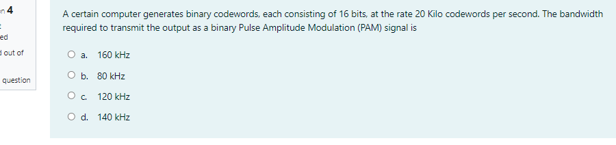 Solved En 4 A Certain Computer Generates Binary Codewords 3102