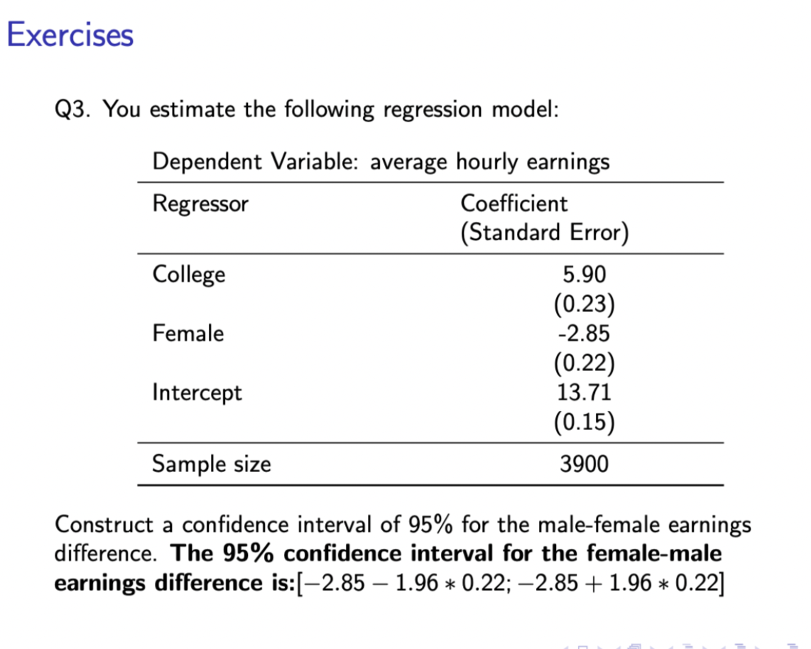 Solved Q3. You estimate the following regression model: | Chegg.com