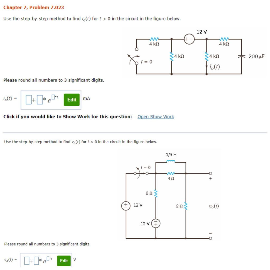 Solved Chapter 7, Problem 7.023 Use the step-by-step method | Chegg.com