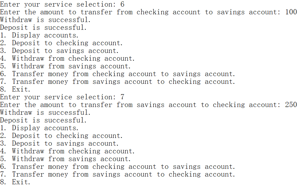 Develop a C++ program to implement online banking | Chegg.com