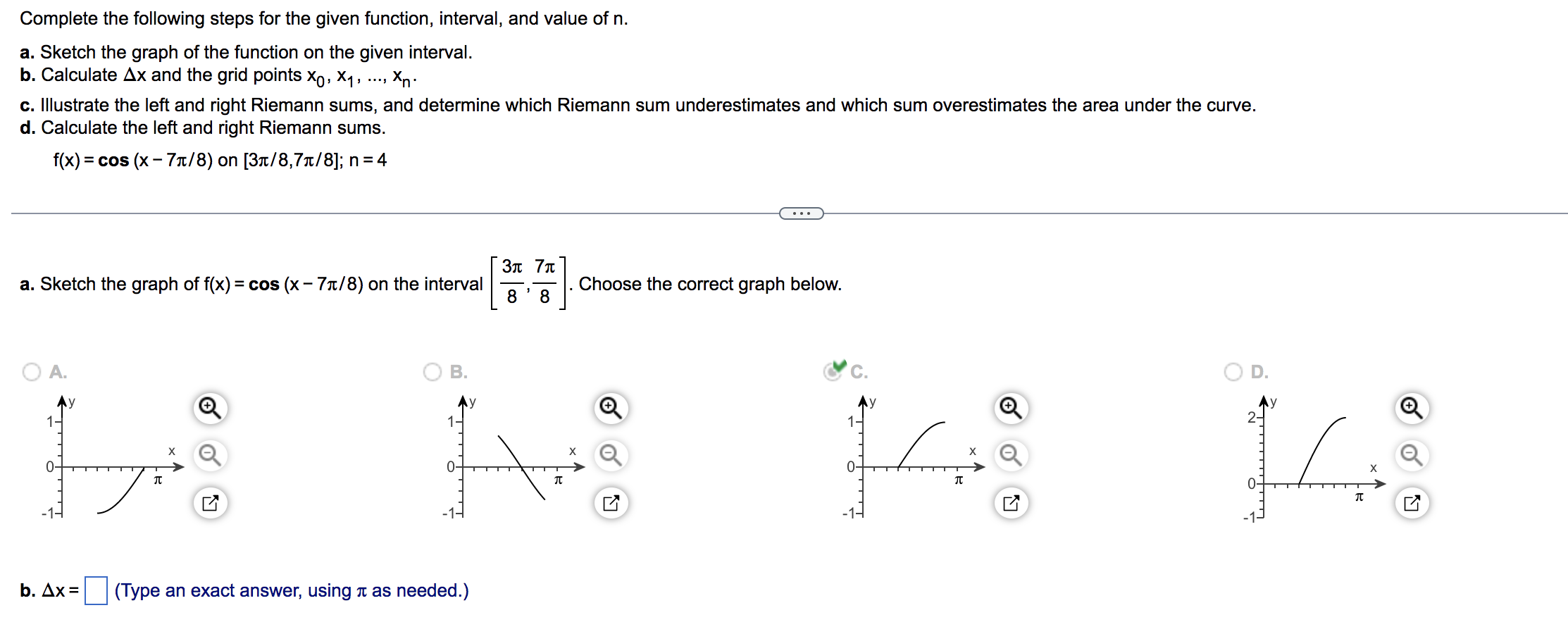 Solved Complete the following steps for the given function, | Chegg.com