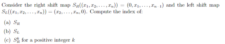 Solved Abstract Algebra! Compute the index via the | Chegg.com