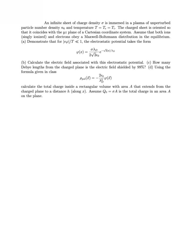 Solved An infinite sheet of charge density o is immersed in | Chegg.com