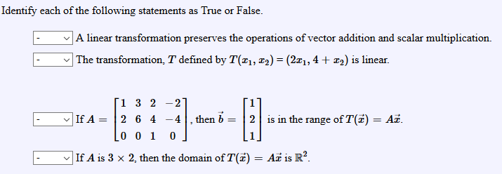 Solved Identify each of the following statements as True or | Chegg.com