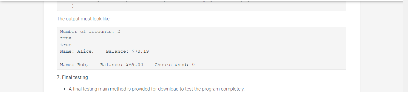 Solved CheckingAccount.java public class CheckingAccount | Chegg.com