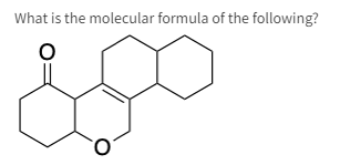 Solved What is the molecular formula of the following? | Chegg.com