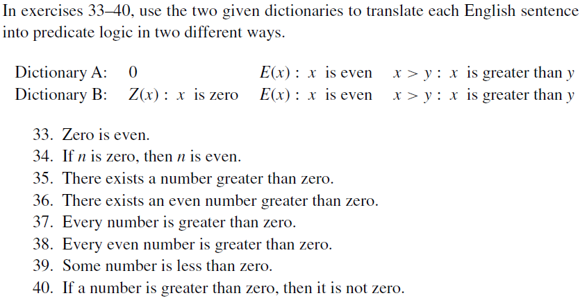 Solved In exercises 33—40, use the two given dictionaries to | Chegg.com