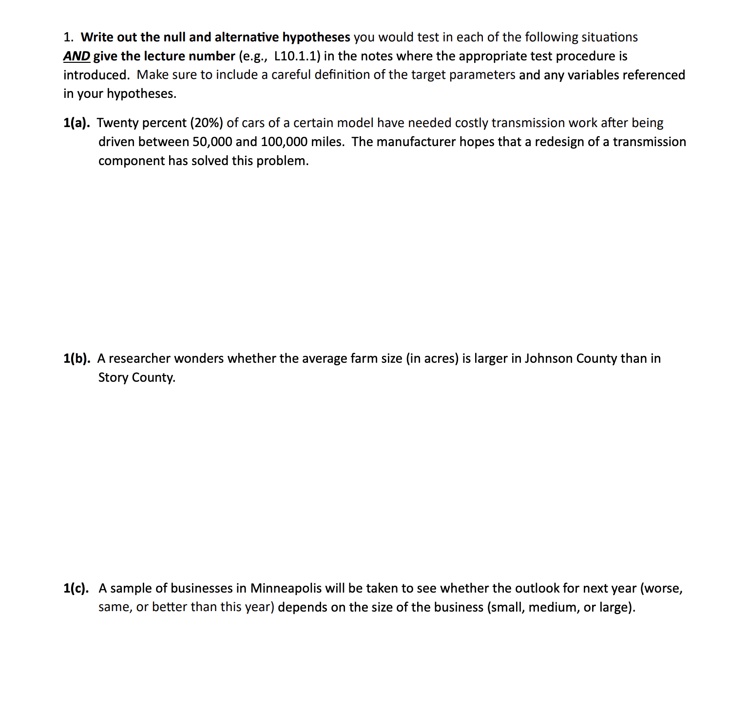 Solved Write out the null and alternative hypotheses you | Chegg.com