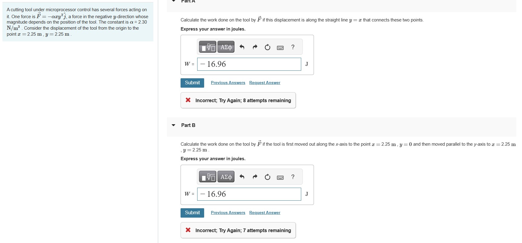 Solved A cutting tool under microprocessor control has | Chegg.com