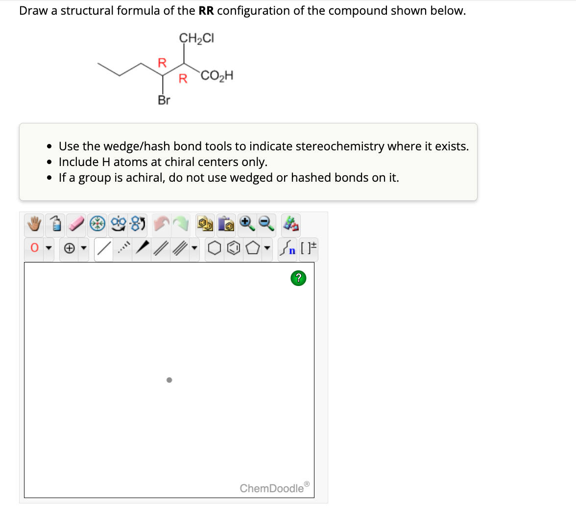 Solved Draw a structural formula of the RR configuration of | Chegg.com