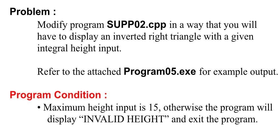 Problem Modify Program Supp02cpp In A Way That You 