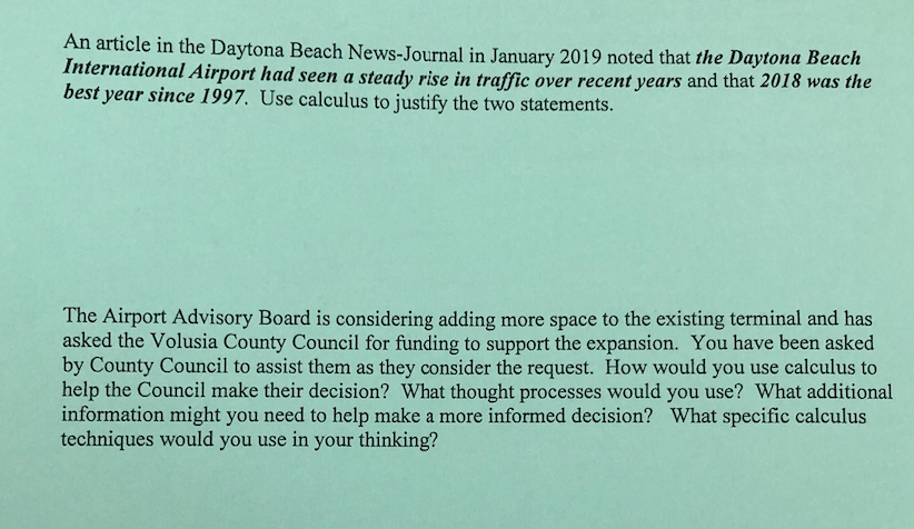 Solved An article in the Daytona Beach News-Journal in | Chegg.com
