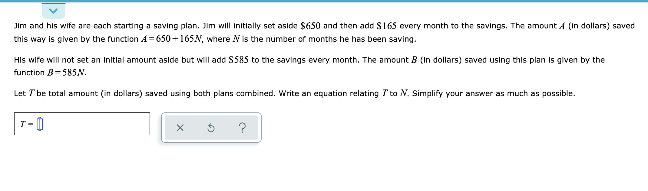 Solved Jim and his wife are each starting a saving plan. Jim | Chegg.com
