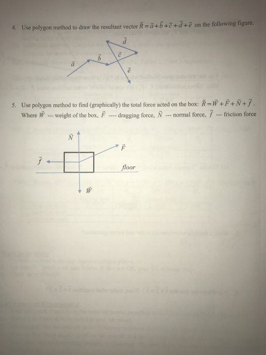Solved 4. Use polygon method to draw the resultant vector | Chegg.com