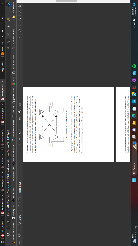 (2) [40 points] The system designer decided to | Chegg.com