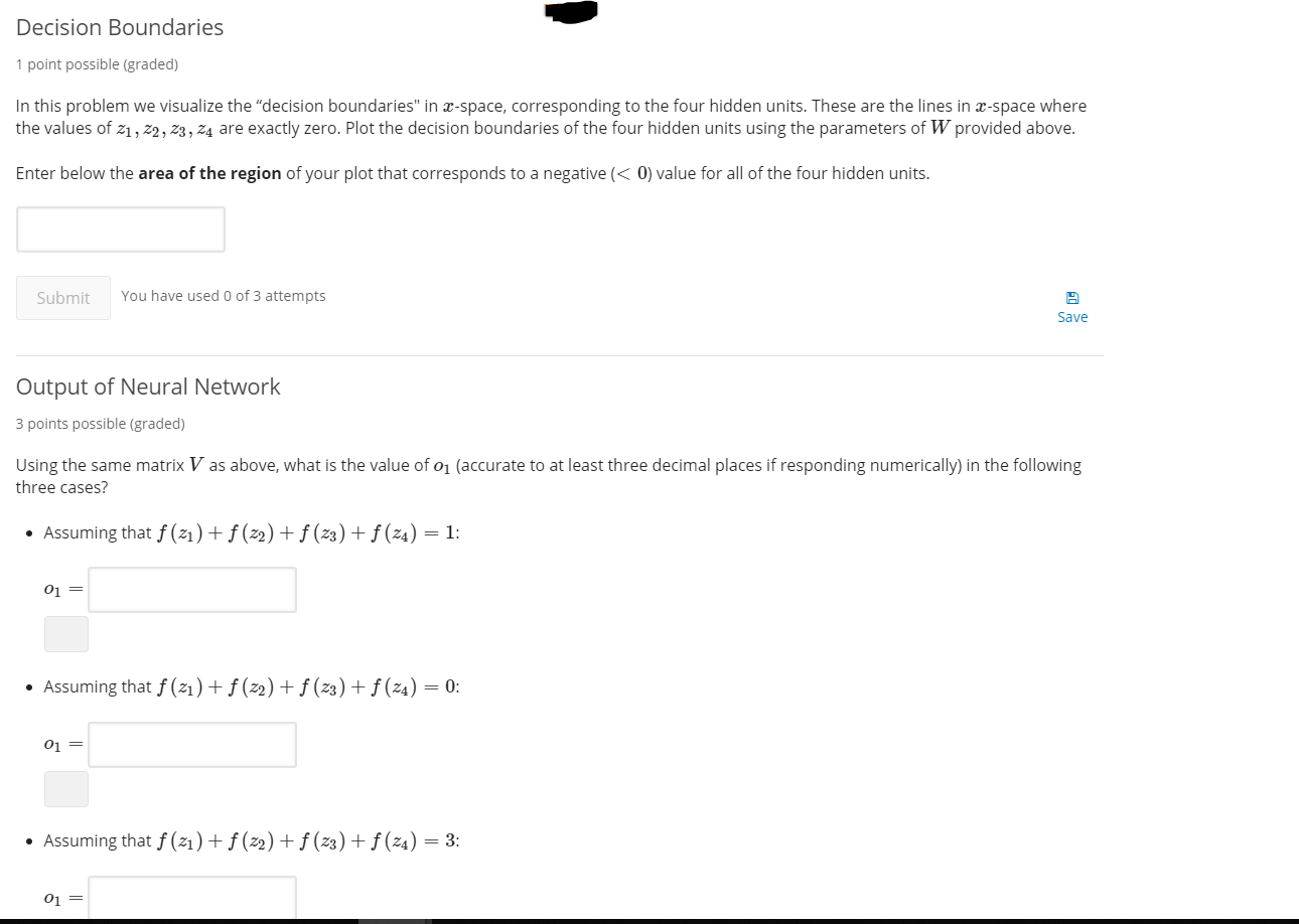 1. Neural Networks Bookmark this page In this problem | Chegg.com