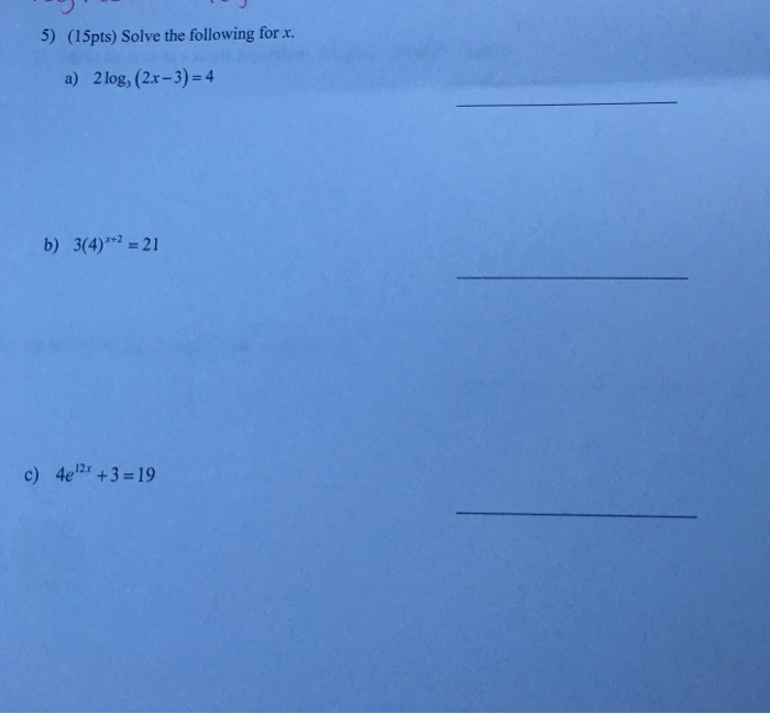 Solved 2) (10pts) Fill in the following table: Function | Chegg.com