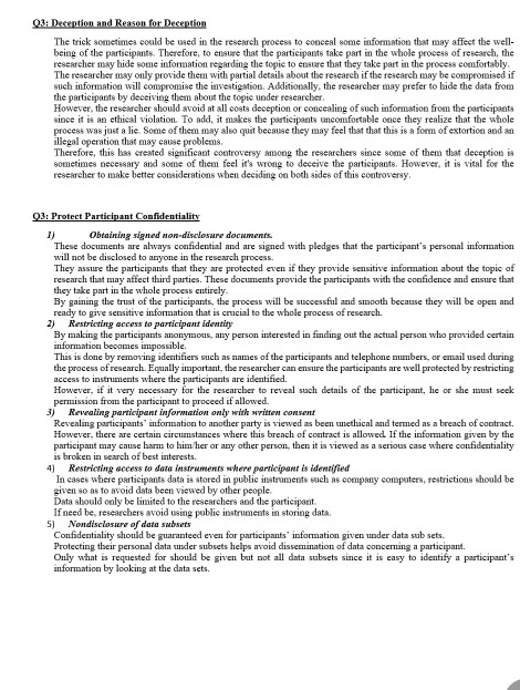 Solved l The trick sometimes conld be used in the researeh | Chegg.com