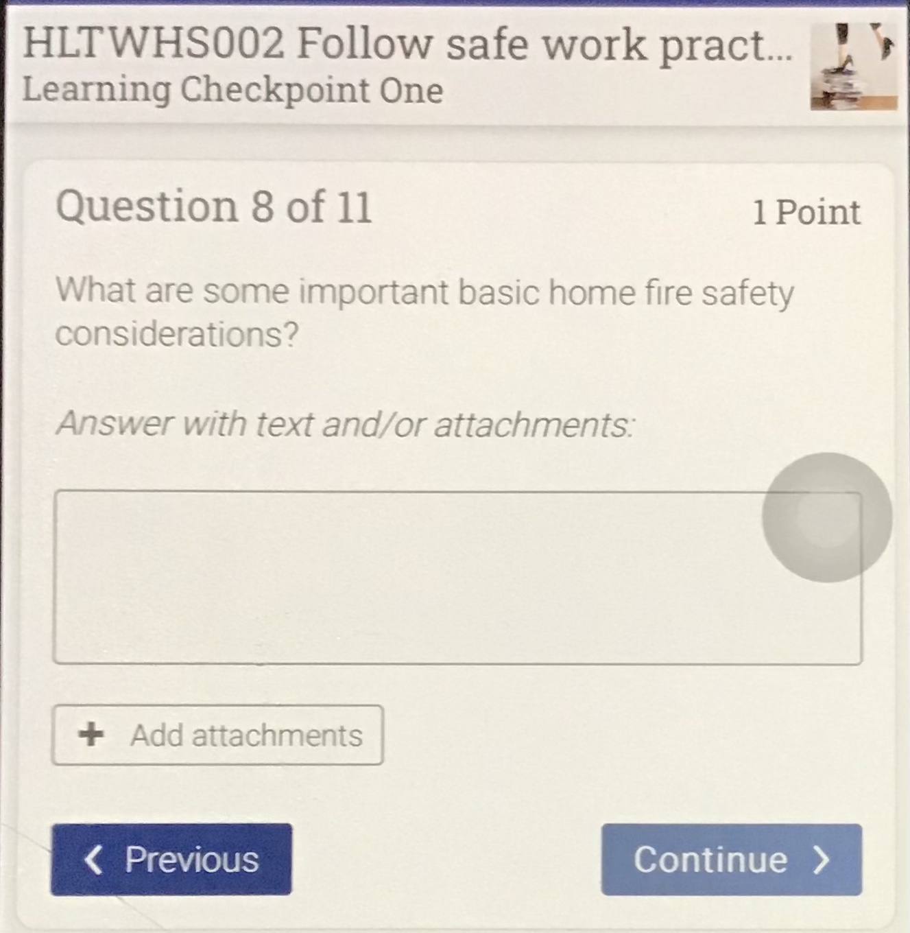 Solved Question 8 ﻿of 111 ﻿PointWhat are some important | Chegg.com