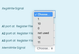 Solved Match the correct values to the correct ports/signals | Chegg.com