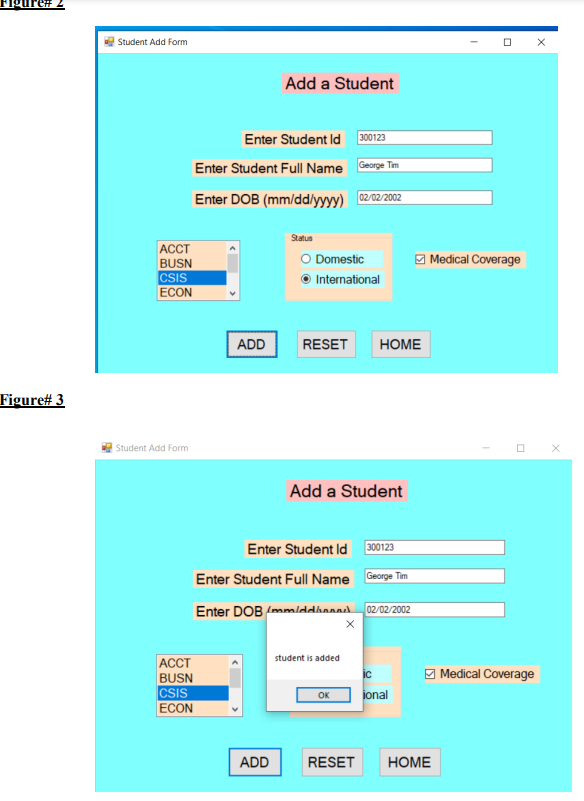 Solved a) Create an application named | Chegg.com