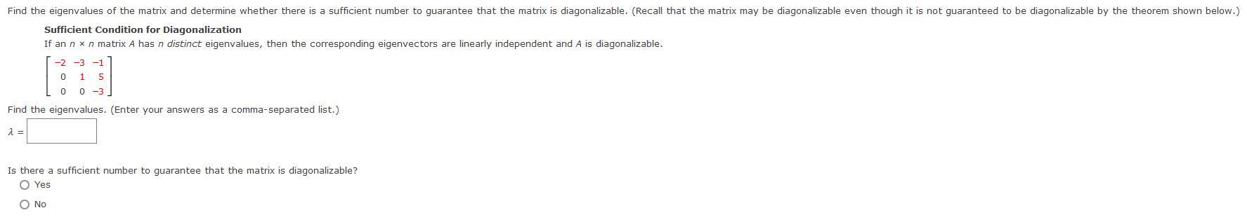 Solved Sufficient Condition for Diagonalization If an n×n | Chegg.com