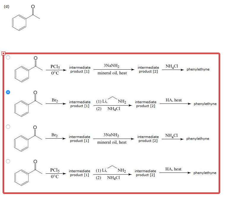 Solved Outline a synthesis of phenylethyne from each of the | Chegg.com