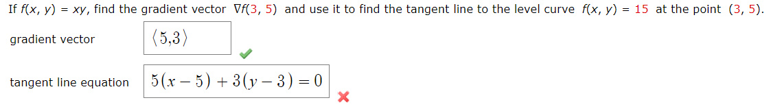 Solved If f(x, y) = xy, find the gradient vector ∇f(3, 5) | Chegg.com