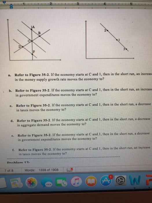 Solved Refer To Figure 35 2 If The Economy Starts At C And Chegg