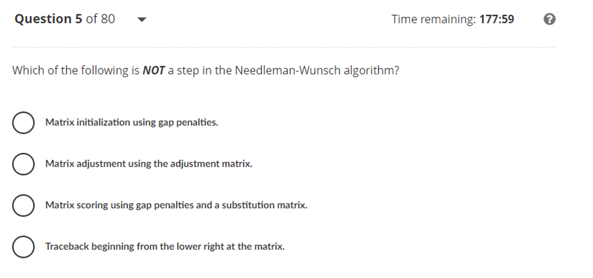 Solved Which Of The Following Is Not A Step In The
