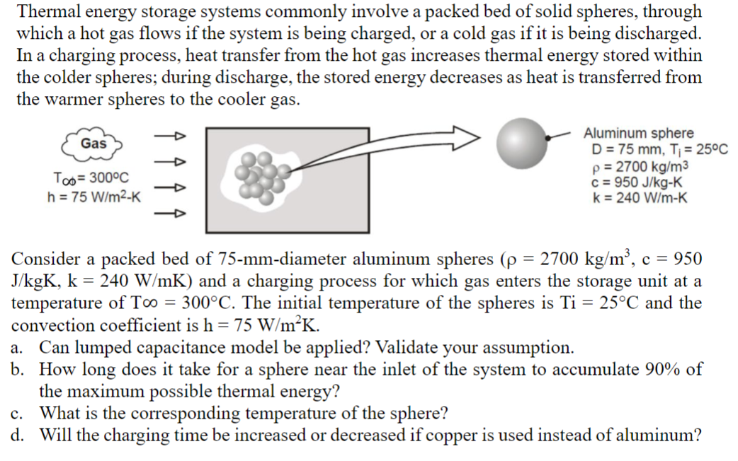 Solved Thermal energy storage systems commonly involve a | Chegg.com