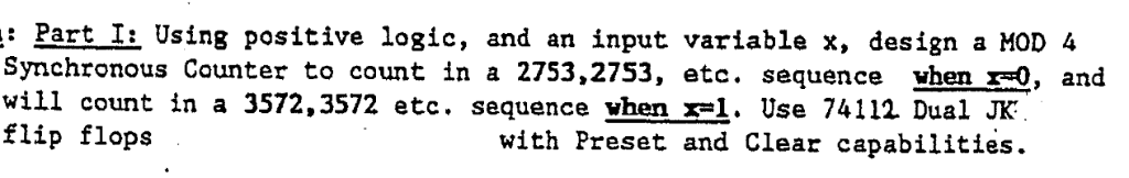 Solved Part I Using positive logic, and an input variable x, | Chegg.com