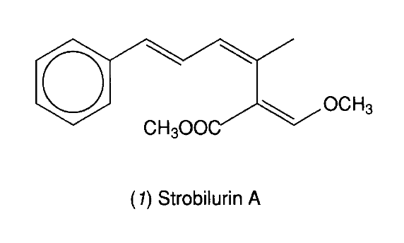 Solved Look at the structure of strobilurin A and also the | Chegg.com