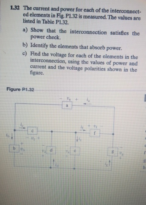 Solved 1.29 The numerical values for the currents and | Chegg.com