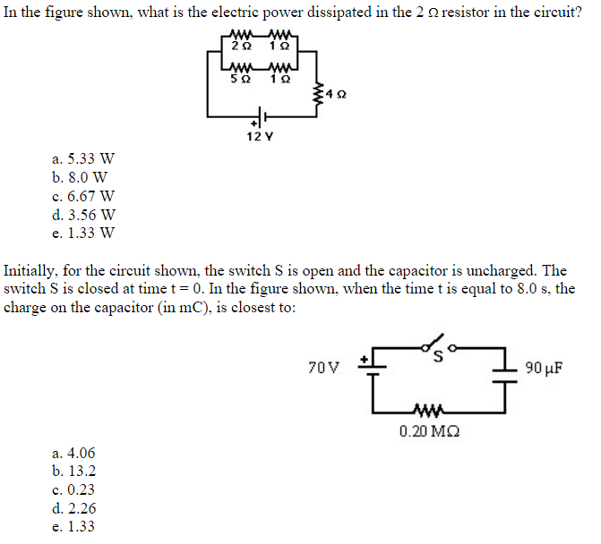 Solved Initially, for the circuit shown, the switch S is | Chegg.com