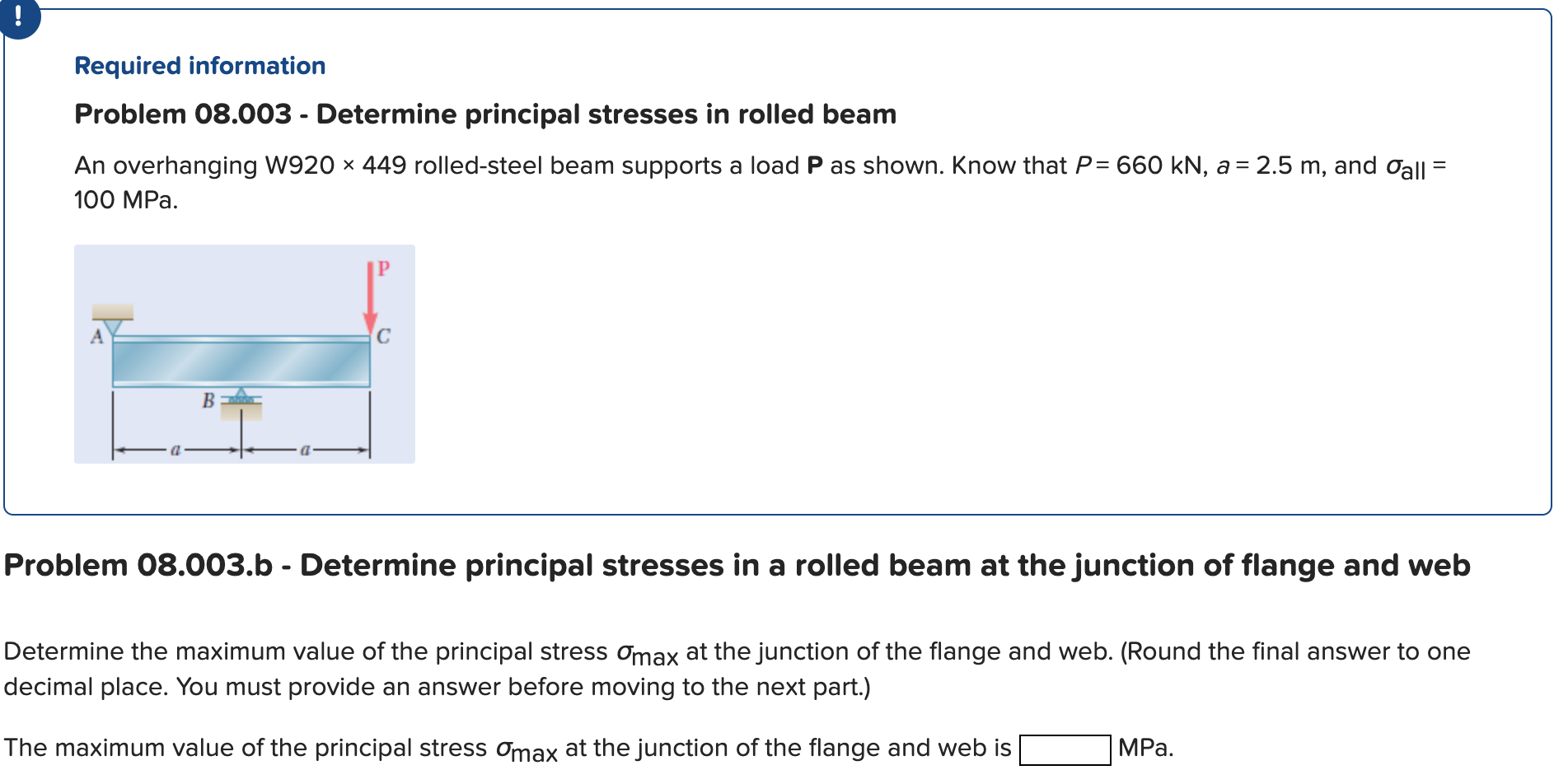 Solved Required information Problem 08.003 - Determine | Chegg.com