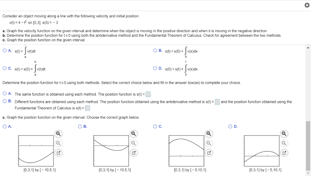 Solved Consider An Object Moving Along A Line With The
