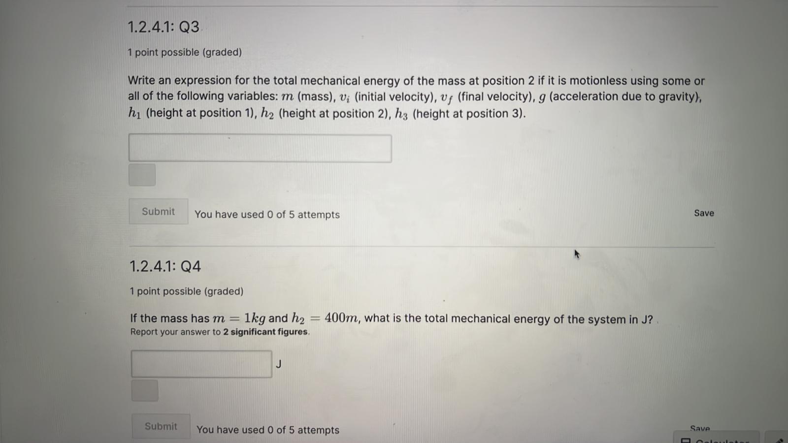Consider the potential energy diagram for a mass in a | Chegg.com