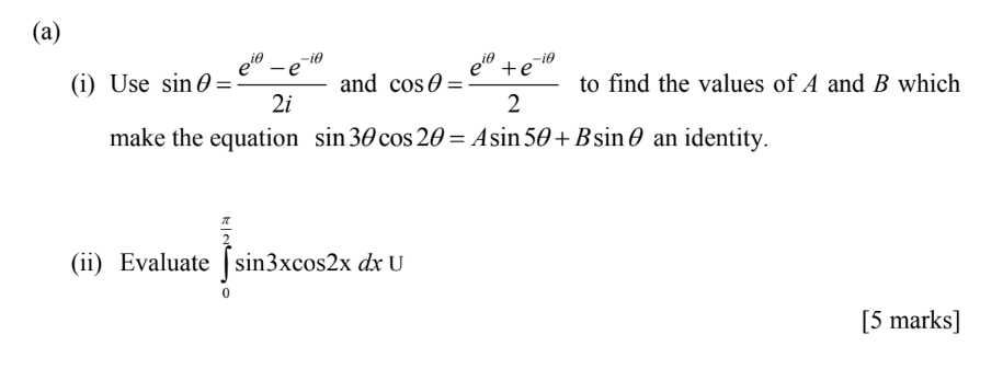 Solved (a) -iᎾ eo eo te (i) Use sin = and cos = to find the | Chegg.com