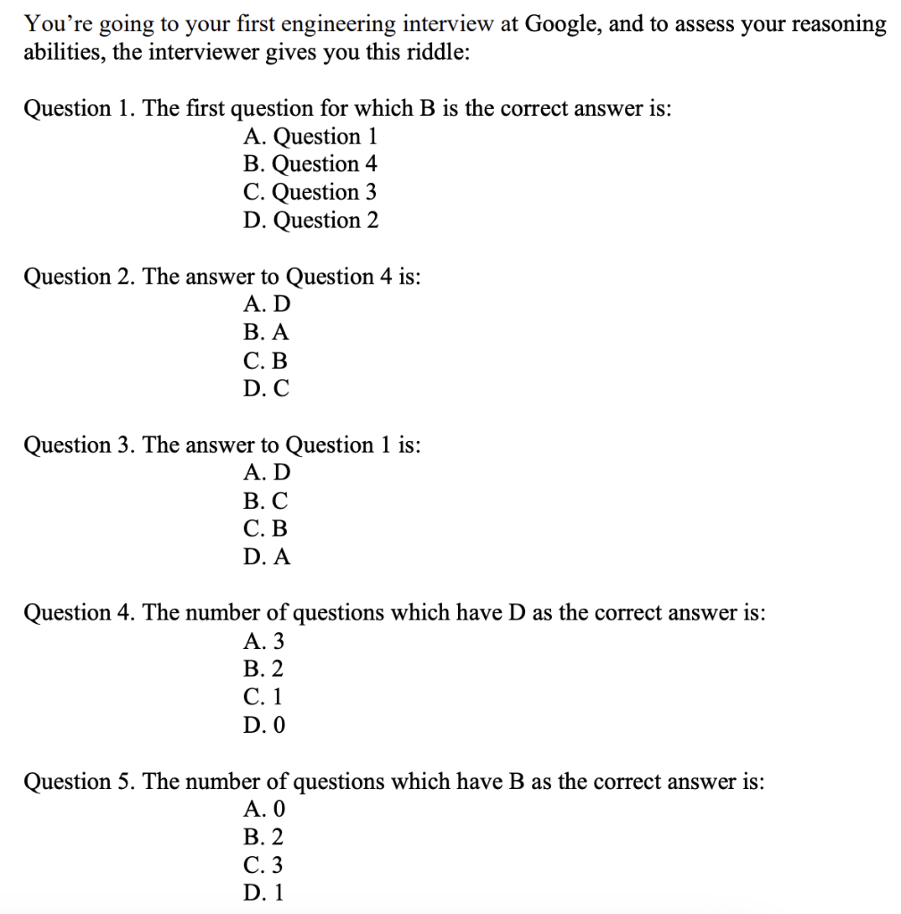 Solved You're going to your first engineering interview at | Chegg.com