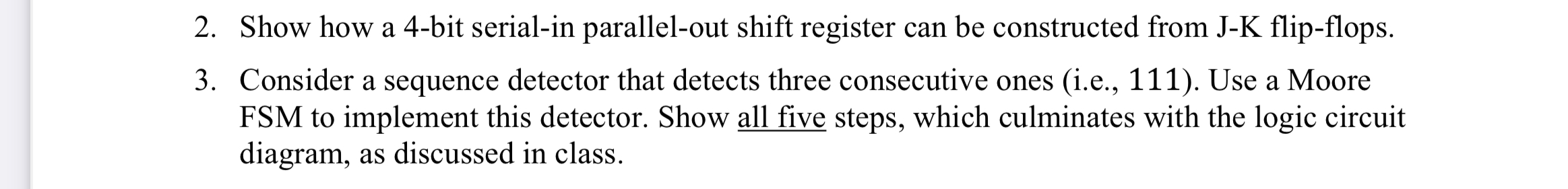 Solved 2. ﻿Show how a 4-bit serial-in parallel-out shift | Chegg.com