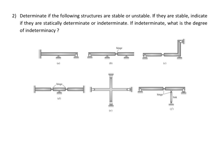 Solved 2) Determinate if the following structures are stable | Chegg.com