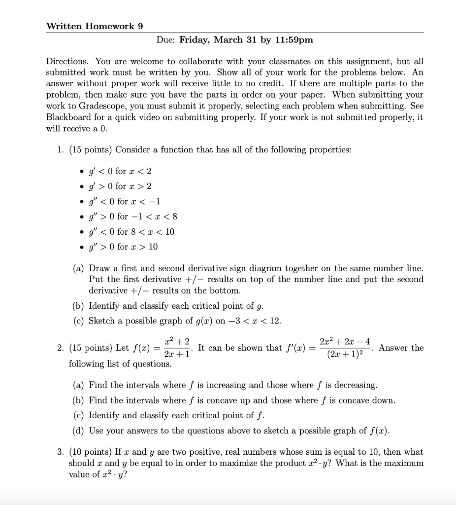 Directions. You are welcome to collaborate with your | Chegg.com
