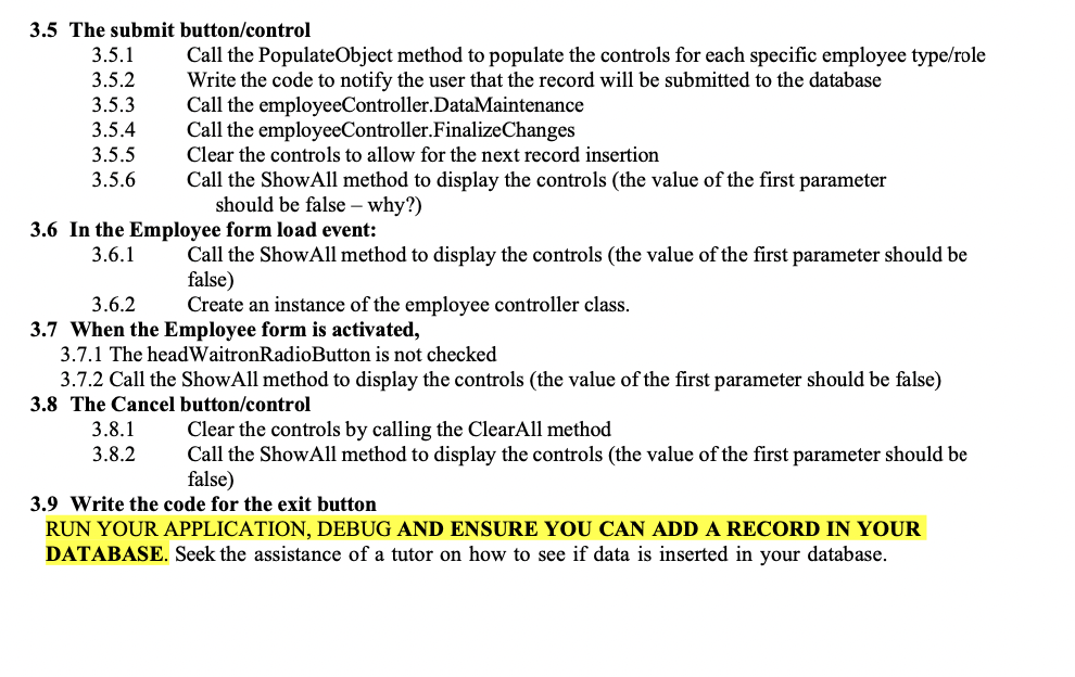 Solved Section C: User Interface 3 Create the following | Chegg.com