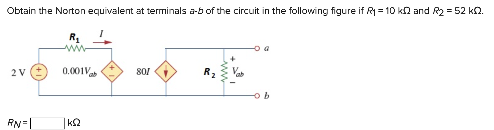 Solved Muéstrame cómo ﻿resolverObtain the Norton equivalent | Chegg.com