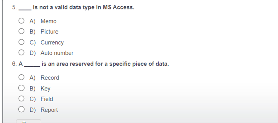 Solved 2. Which of the following is not a type of Microsoft | Chegg.com