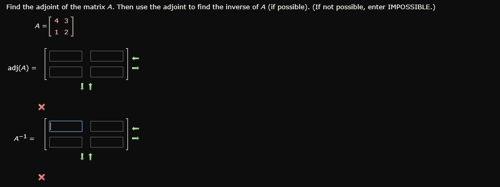 Solved Find the adjoint of the matrix A. Then use th e | Chegg.com